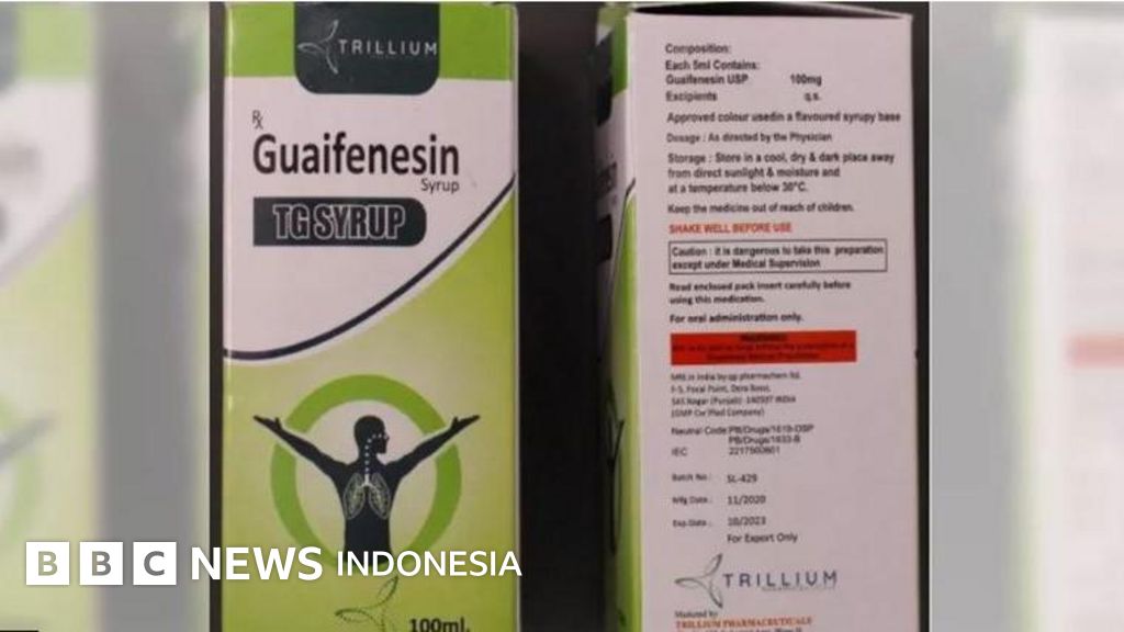 Guaifenesin: WHO kembali temukan obat batuk sirup beracun buatan India ...