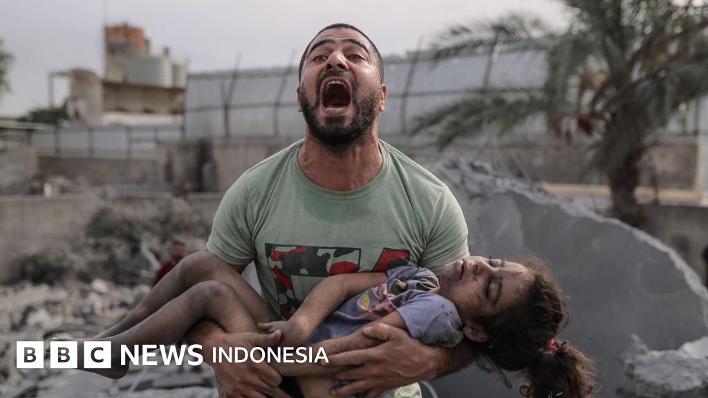 Palestina: ‘Anak-anak berteriak ketakutan saat kami melarikan diri dari serangan udara’ - Kisah ...