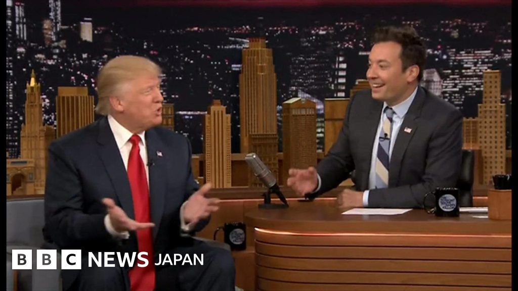 【米大統領選2016】トランプ氏の髪をぐしゃぐしゃ 米トークショー Bbcニュース