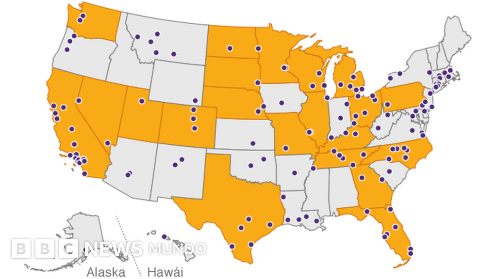 George Floyd: el mapa que muestra la escala de las protestas en Estados ...