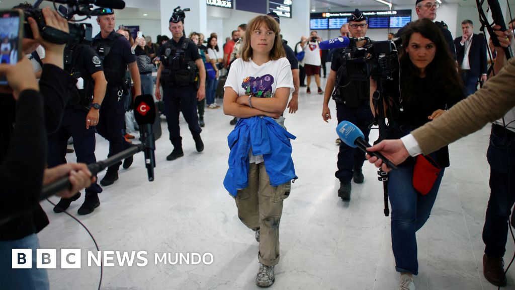 Israel deporta a Greta Thunberg, quien viajaba en el barco que intentó romper el bloqueo en Gaza ...