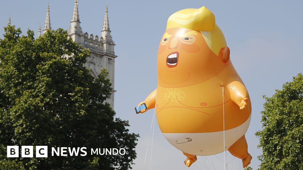 El "Bebé Trump" hinchable que recibió al presidente de Estados Unidos ...