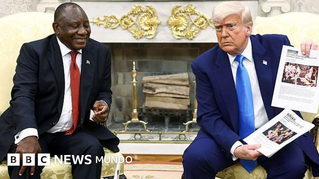 La "emboscada" de Trump en la Casa Blanca al presidente Ramaphosa por la supuesta "persecución ...