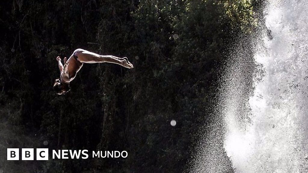 Los espectaculares saltos de la Serie Mundial de Clavados en Lago Ranco ...