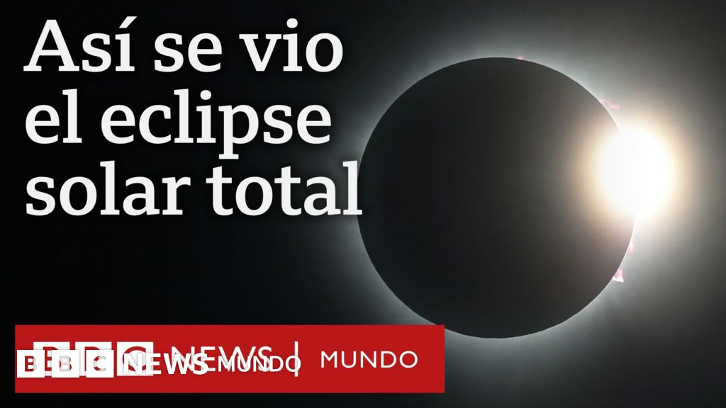 Eclipse total | En video: el momento la Luna tapa al Sol por completo ...