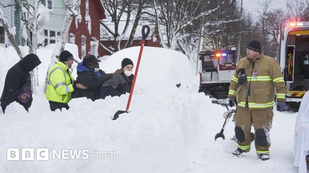 अमेरिकाः हिमआँधीका कारण ६० जनाभन्दा बढीको मृत्यु - BBC News नेपाली