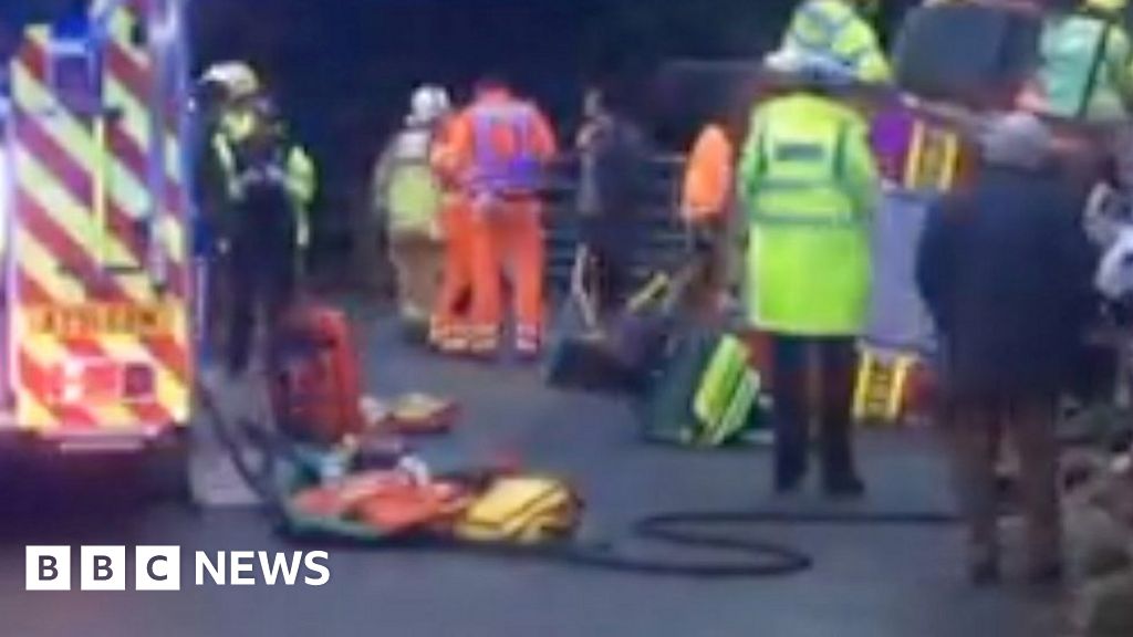 Stoke by Nayland fire engine crash hurts three crew members