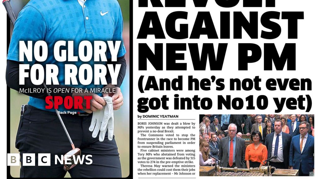 Newspaper headlines: Brexit 'day of drama' and Ryanair strike threat ...