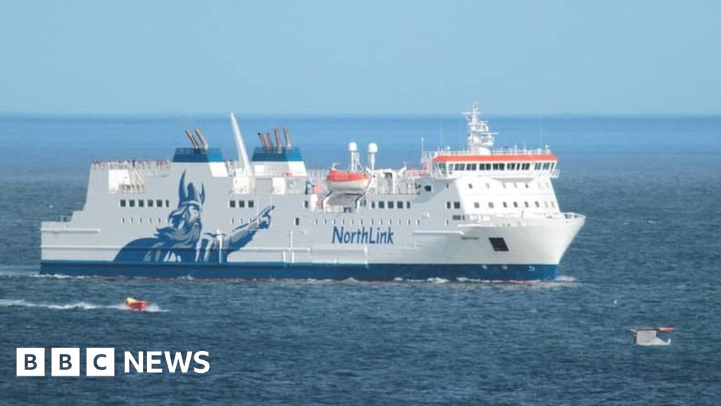 NorthLink ferry diverted to help capsized catamaran crew - BBC News