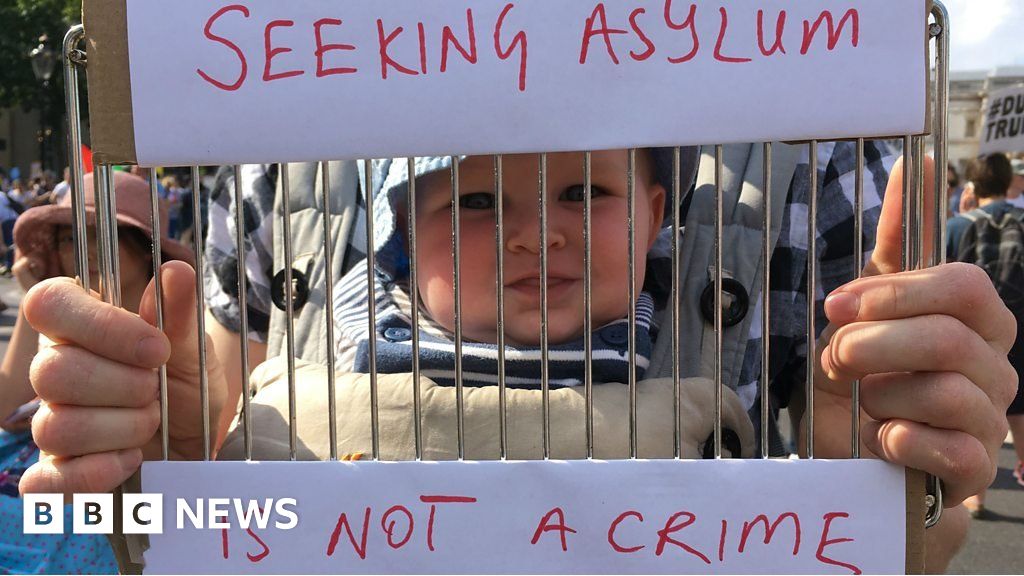 Donald Trump protest: The babies marching to Downing Street