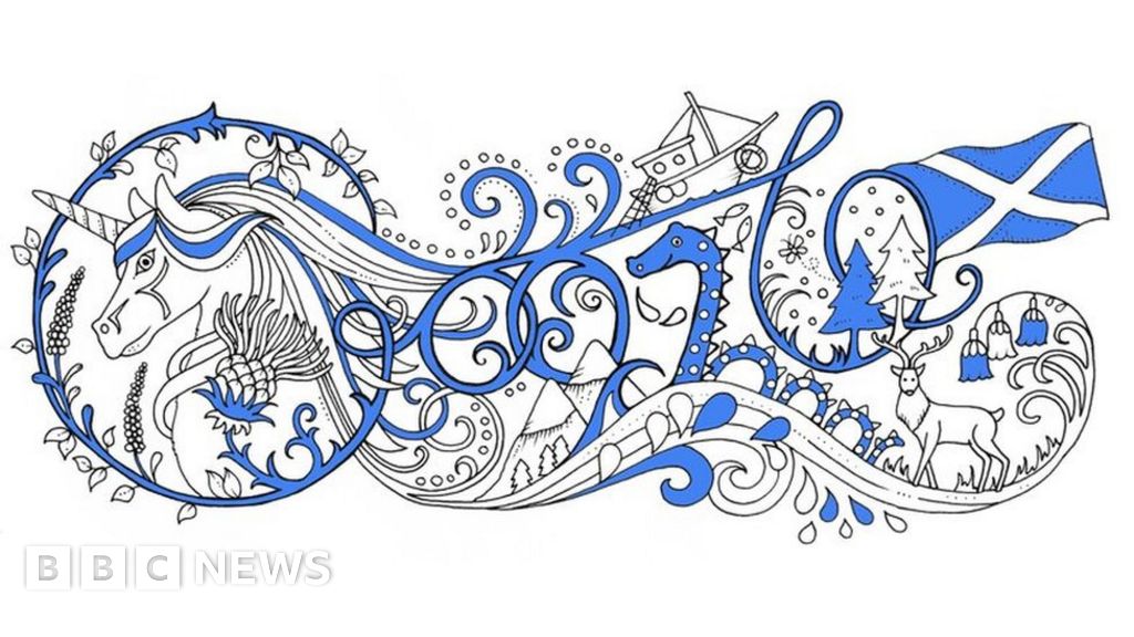 The Scottish artist behind St Andrew's Google Doodle - BBC News