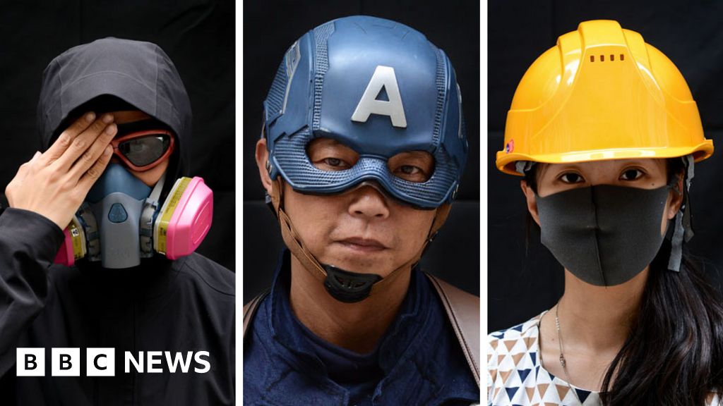 Picture power: Masked protest in Hong Kong - BBC News