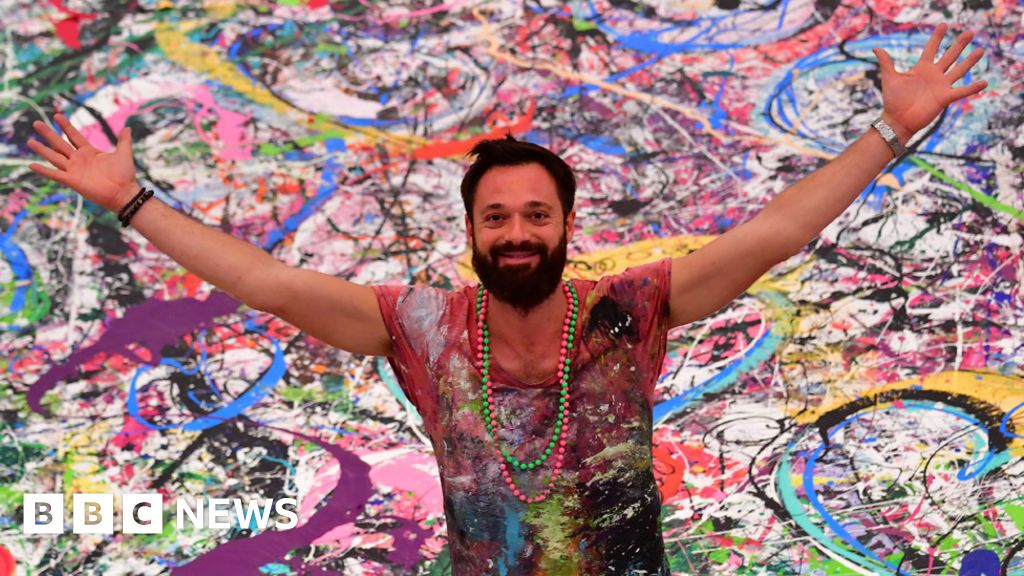 British artist's giant painting raises £45m for children's charities ...