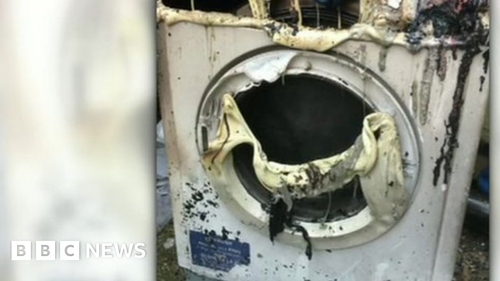 Fire risk warning: 'A tumble dryer destroyed our home' - BBC News