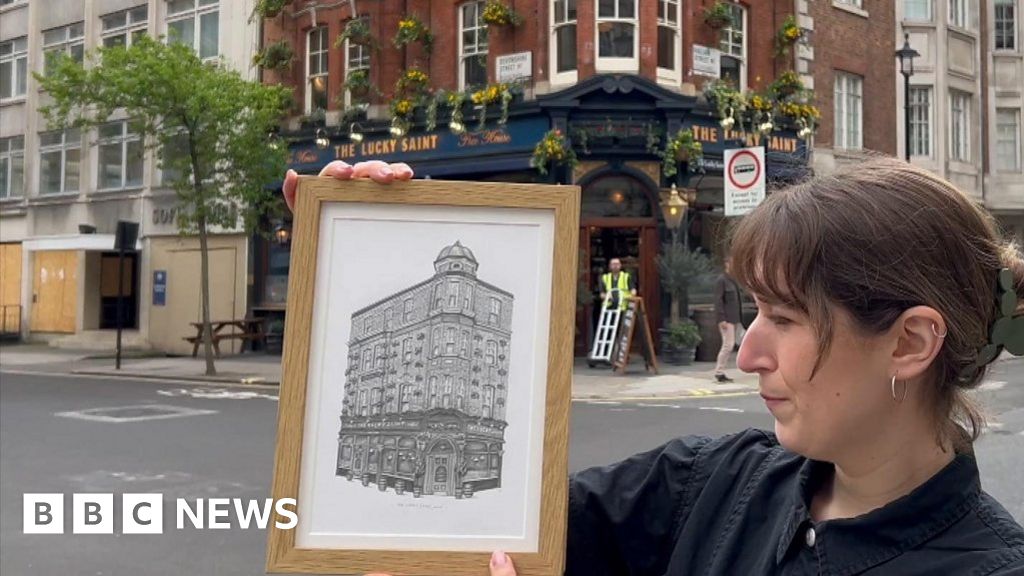 On a mission to draw every London pub - all 3,500 of them - BBC News
