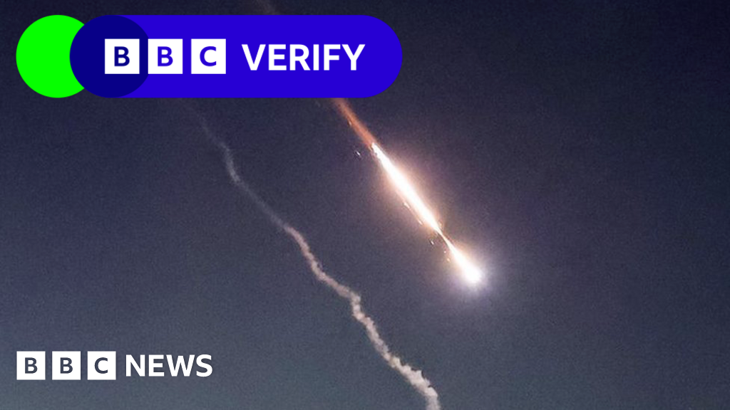 BBC Verify examines video from Iran's attack on Israel