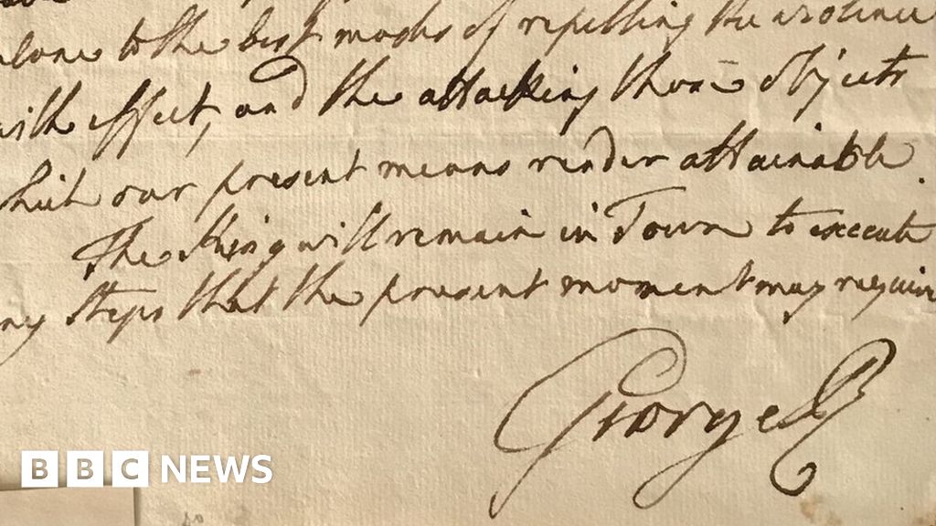 King George III's 1803 war letter to be sold at auction - BBC News