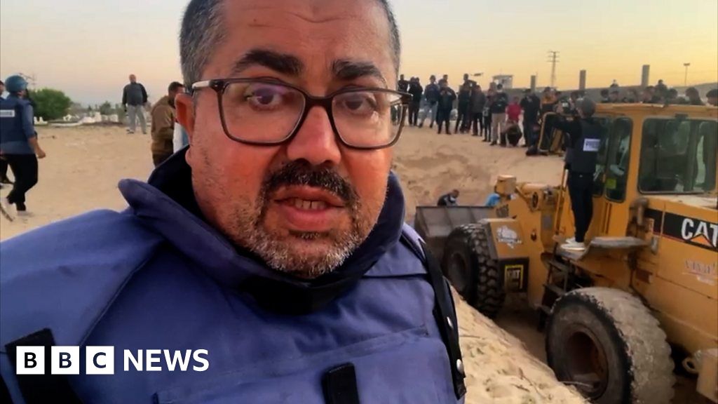 BBC correspondent records mass burial as 80 bodies returned to Gaza