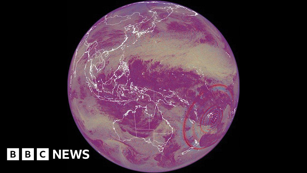 Tonga eruption was 'record atmospheric explosion' - BBC News