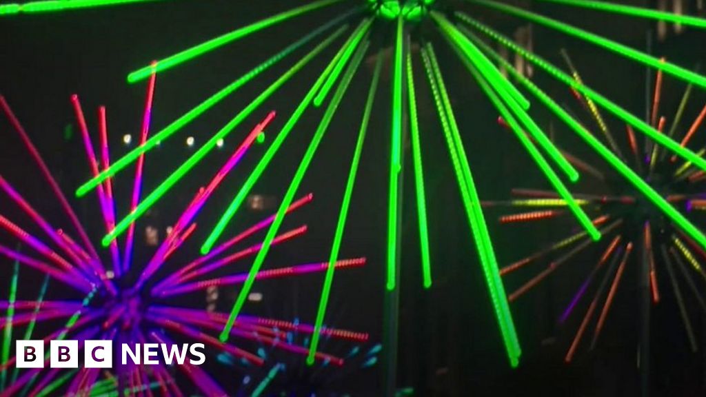 River of Light show returns to Liverpool's waterfront - BBC News