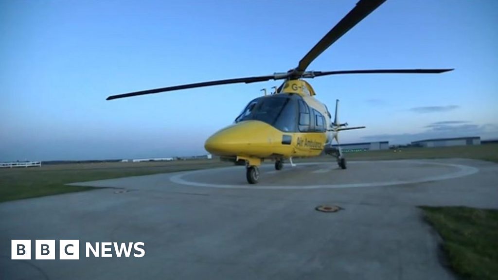Air ambulance 'told to move over health and safety risk' - BBC News
