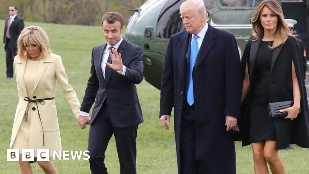 What French people think about Trump and Macron meeting - BBC News