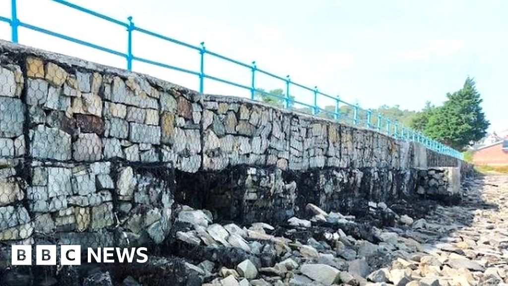 Bangor's Hirael sea defences 'in various states of disrepair' - BBC News