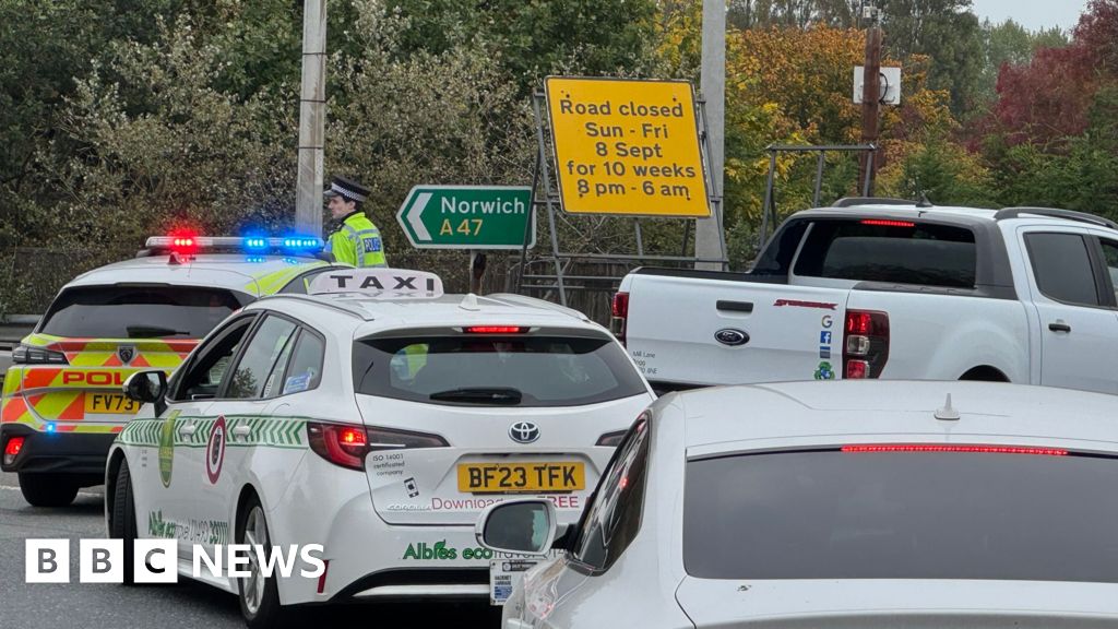Woman has serious injuries after HGV crash on A47 Acle Straight
