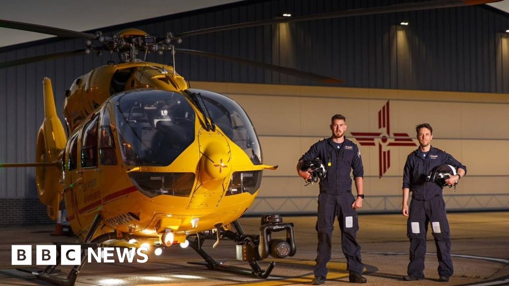 East Anglian Air Ambulance begins night flights - BBC News