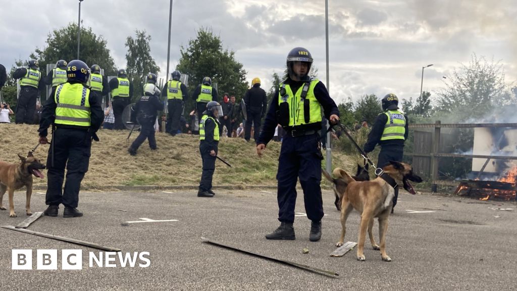 Boys, 16 and 17, plead guilty to violence during Rotherham riot - BBC News