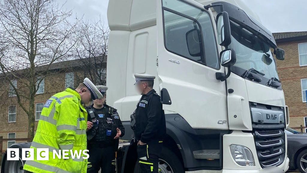 Hundreds of driving offences in Suffolk caught by police lorry