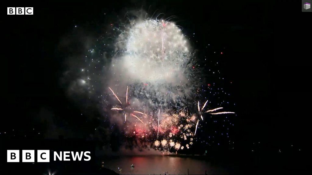 Winning display from British Fireworks Championships - BBC News