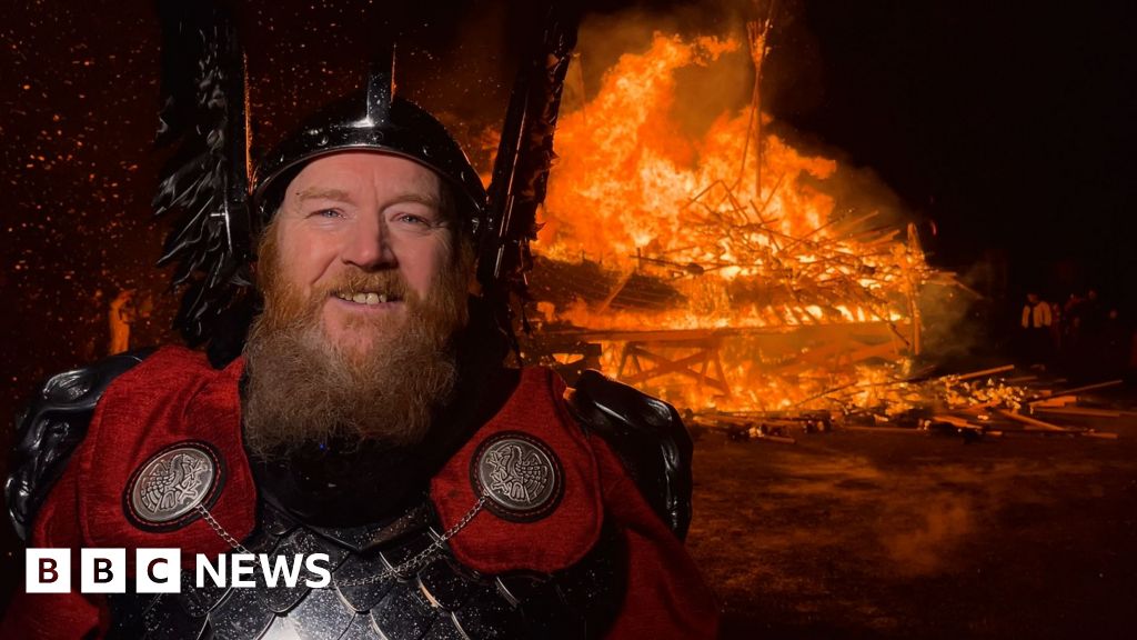Shetland celebrates world-famous Up Helly Aa fire festival - BBC News