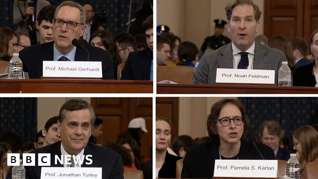 Trump impeachment: Legal experts testify to Congress - BBC News