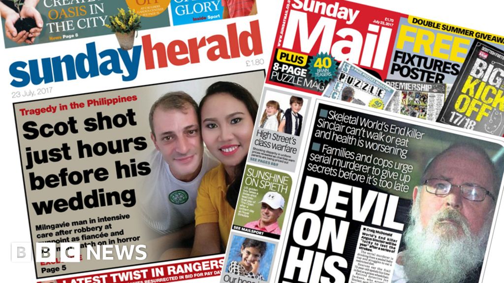 Scotland's papers: Scot shot before wedding