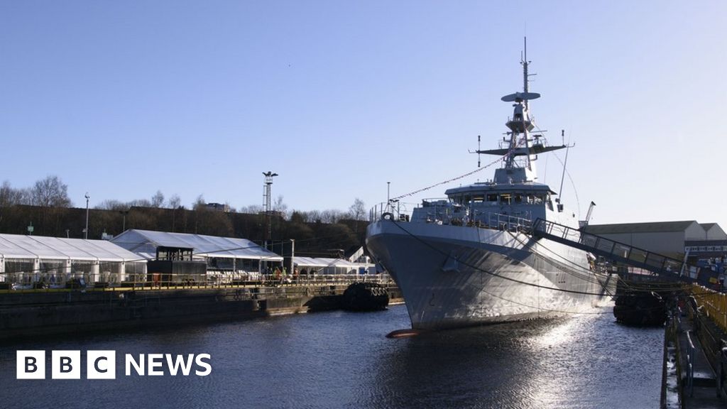 Royal Navy patrol vessel HMS Forth is formally named on the Clyde - BBC ...