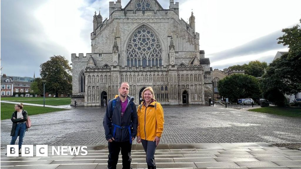 Bishop of Plymouth on pilgrimage to mark start of ministry - BBC News