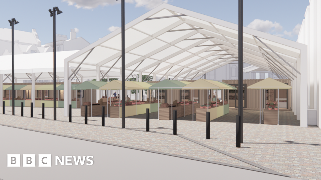 Leicester: Work starts on £400k temporary market - BBC News