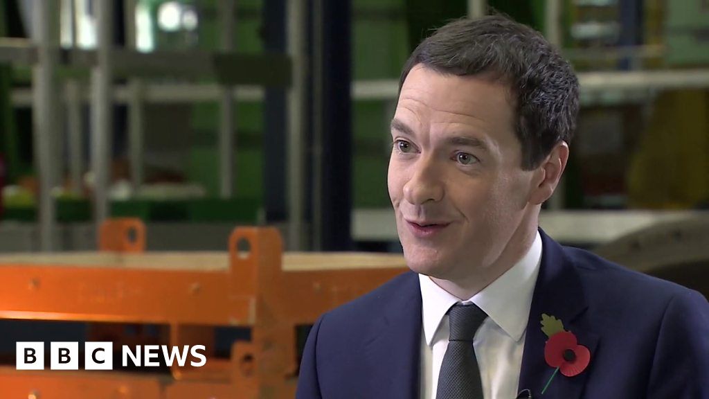 George Osborne responds to Tory leadership question - BBC News