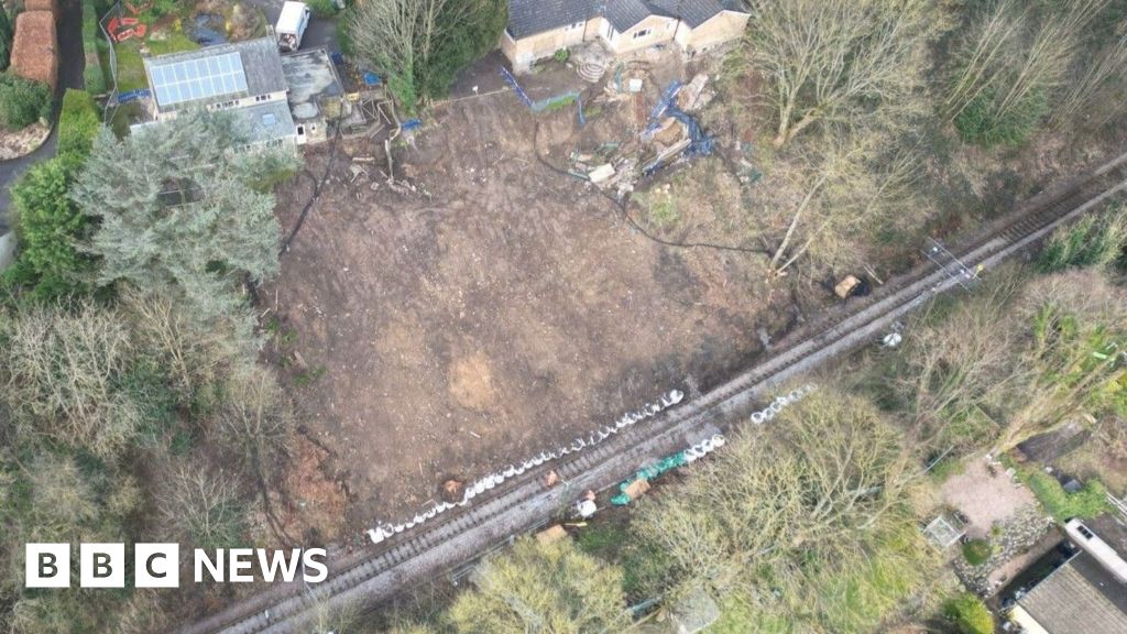 Landslip-hit Ilkley-Shipley line set to reopen in June - BBC News
