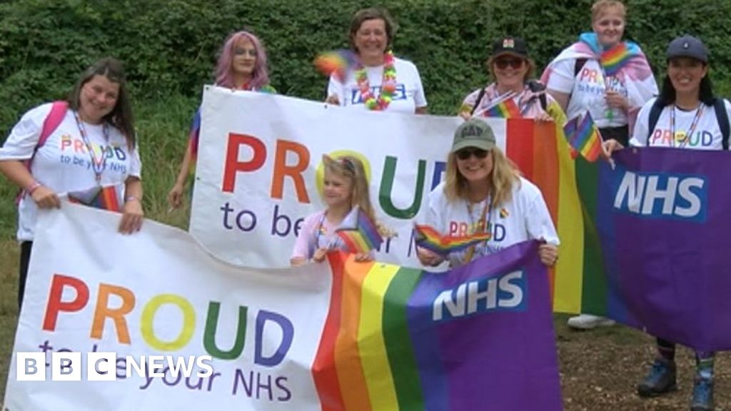 Bournemouth Pride festival celebrates NHS staff and key workers - BBC News