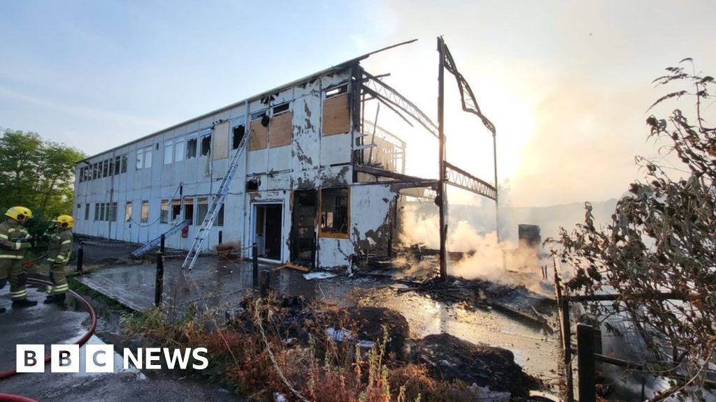 Tisbury fire: Commercial property blaze spreads to train line