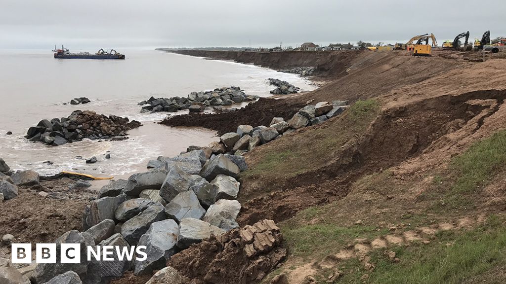 Withernsea: Tonnes of rocks shipped to bolster sea defences