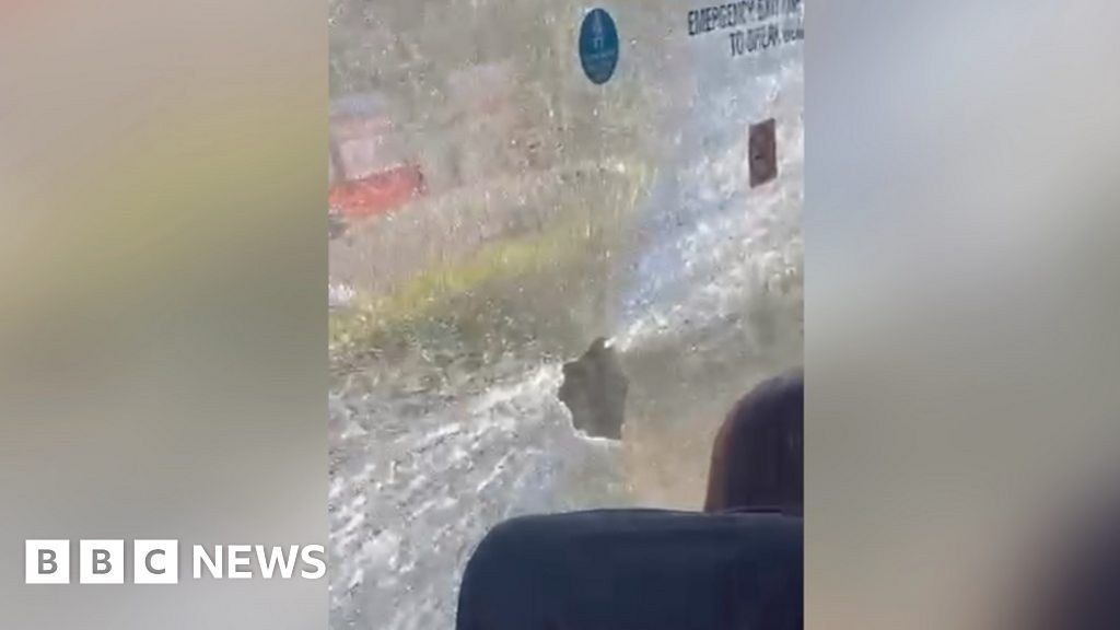 Video shows coach broken window after alleged Tamworth football fan damage
