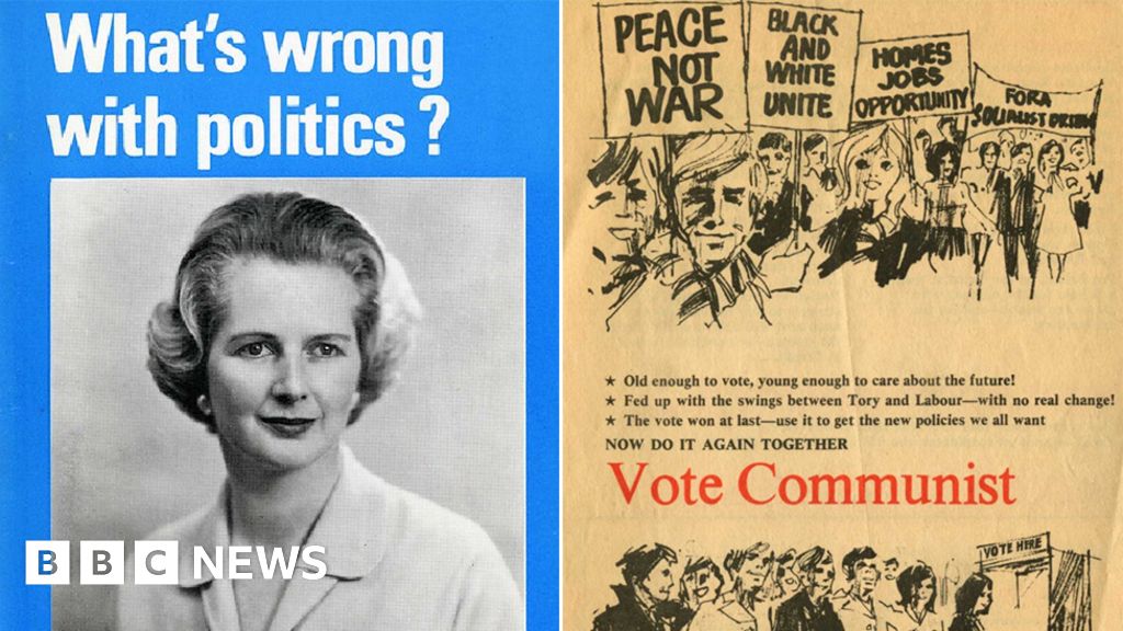 General election 2019: The changing face of party pamphlets - BBC News
