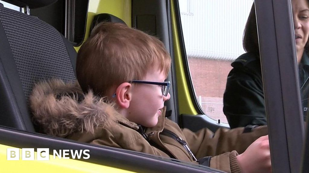 Six-year-old boy gets reward after saving mum's life - BBC News