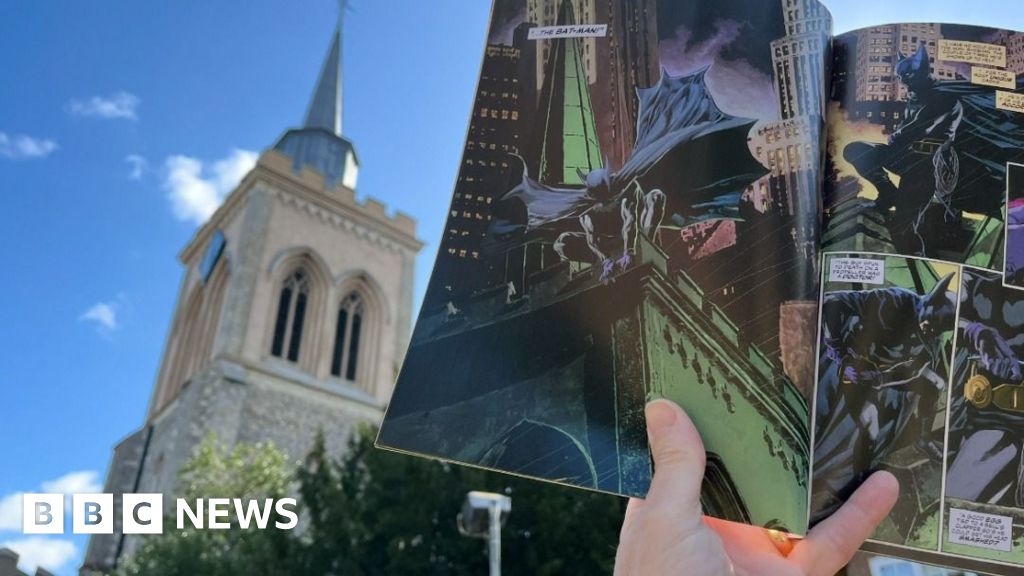Baldock church features in new Batman comic - BBC News