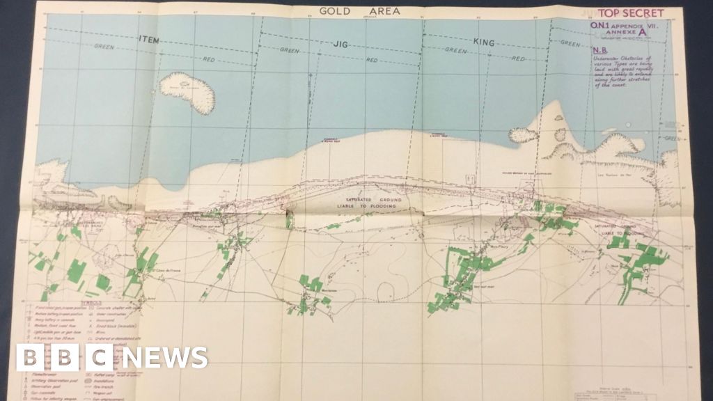 'Top secret' D-Day landing maps to go to auction