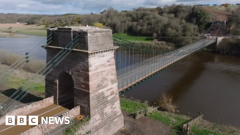 Union Chain Bridge recognised as international landmark - BBC News