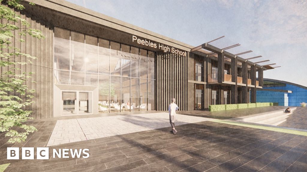Peebles High School replacement revisions welcomed - BBC News